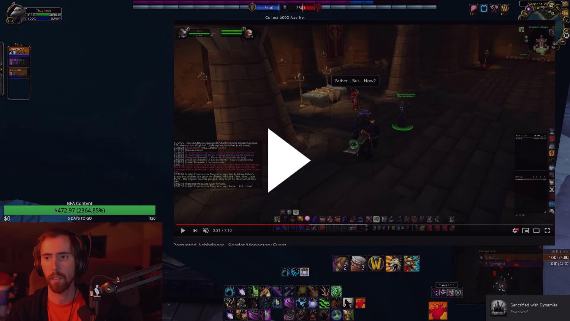 Der bekannteste Streamer ist mit World of Warcraft fertig